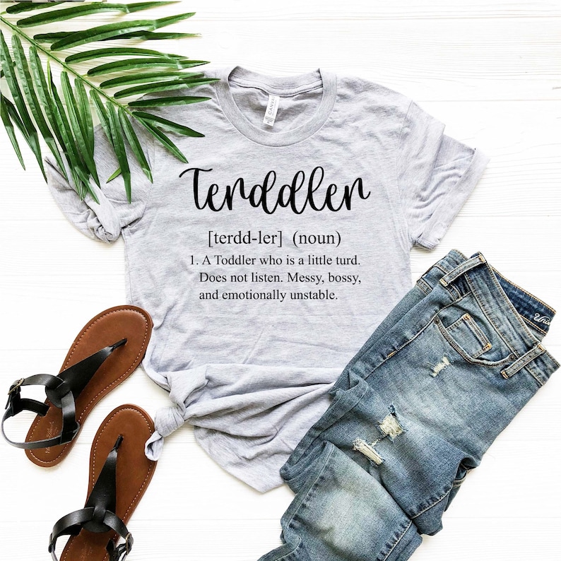 Toddler Definition Shirt Terdd-ler Definition Tee Cute - Etsy