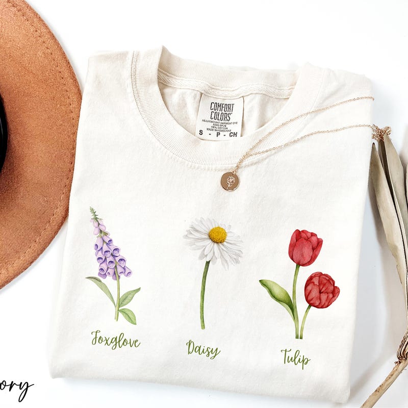 Foxglove, Daisy Tulip Shirt - Etsy