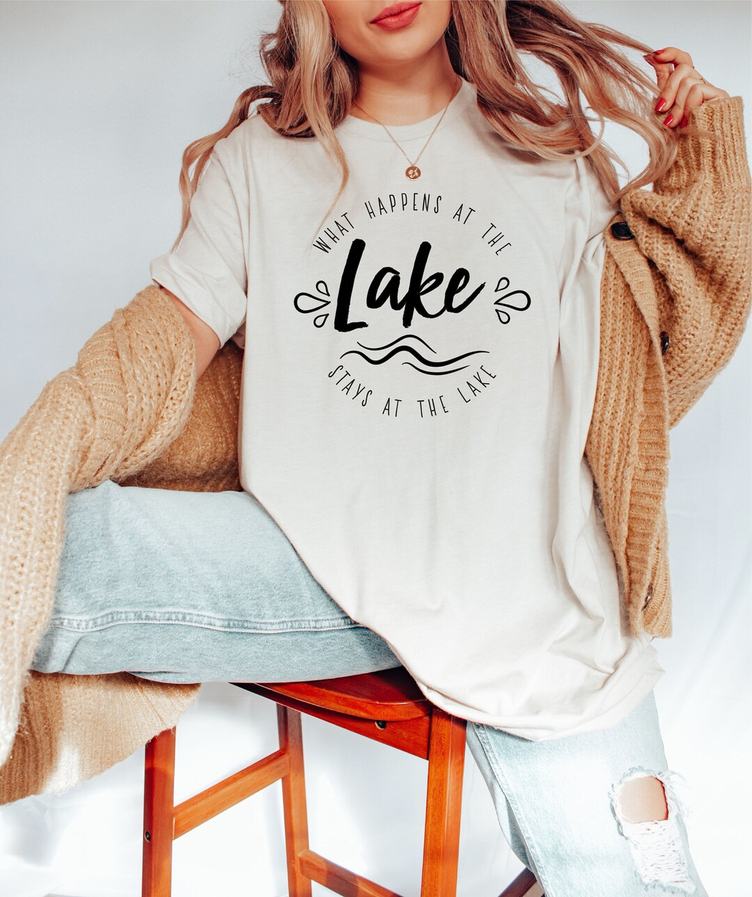 Funny Lake Shirt What Happens at the Lake Stays at the Lake Lake ...