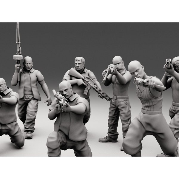 28mm Gang Miniature - Etsy