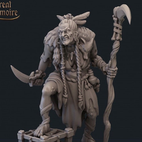Swamp Hag / Swamp Witch 28mm Miniatures for Tabletop Gaming | Etsy