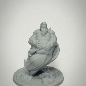 55mm Tall 4pc Elemental Djinn Set - Large 32mm Scale Miniatures - Dnd ...