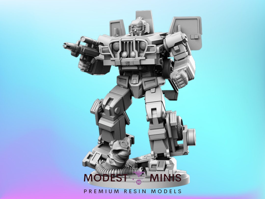 Rollbar Bot | Resin 3D Printed Mini | Robot Mech | Dnd | Superhero ...
