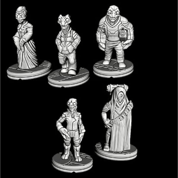 Sci Fi Civilians Miniatures - Etsy