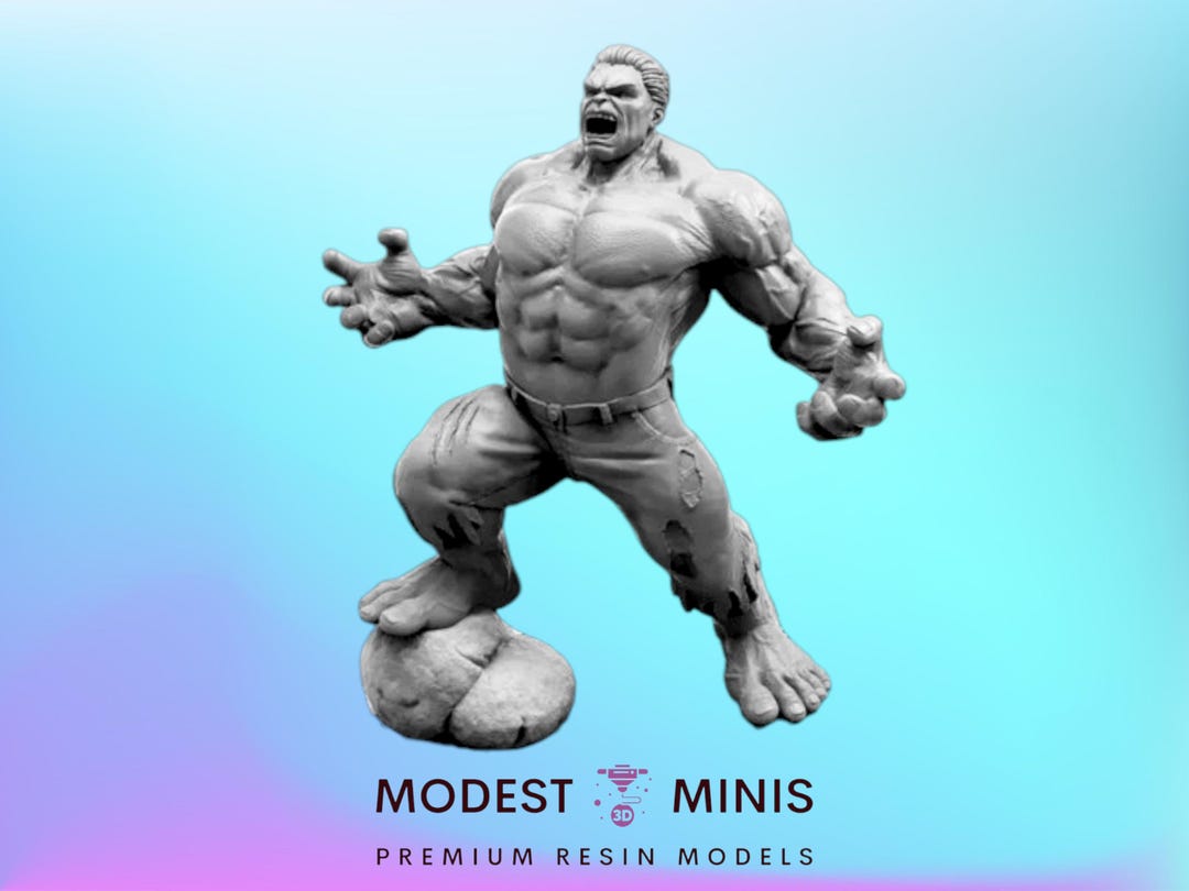 Mean Green - 40mm Miniature | Dnd Mini | Superhero | Trident - Etsy