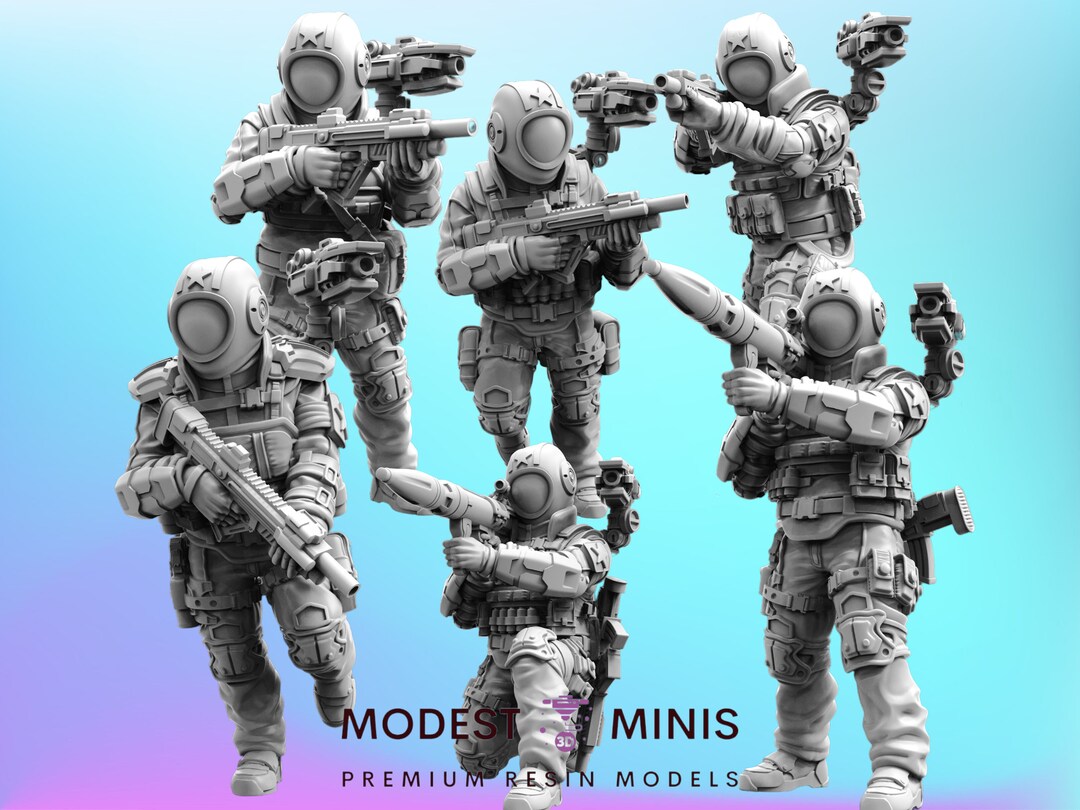 Helljumpers 32mm Scale Alien Miniature RPG Sci Fi Role Playing Dnd ...