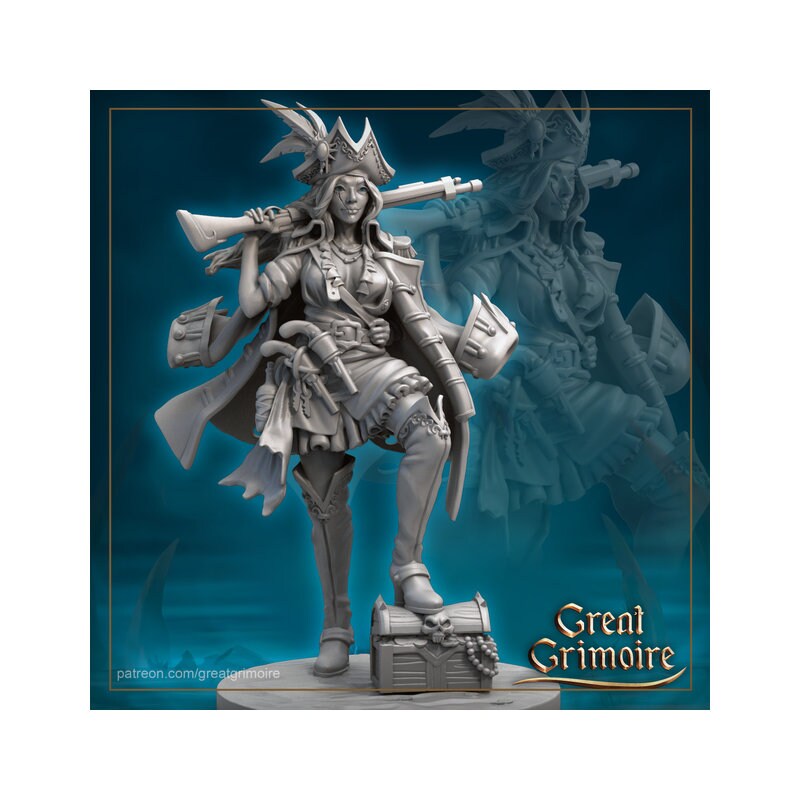 Captain Red Fox 32mm Scale Mini Dnd Miniature Fantasy | Etsy