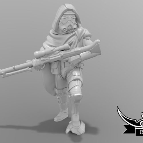 Old Trooper Leader Legion Scale RPG Scifi Role Playing - Etsy