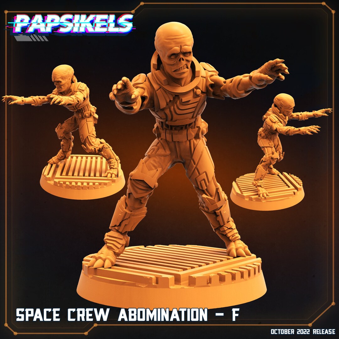 Space Crew Abomination F - 32mm Scale Alien Miniature | RPG | Sci Fi ...
