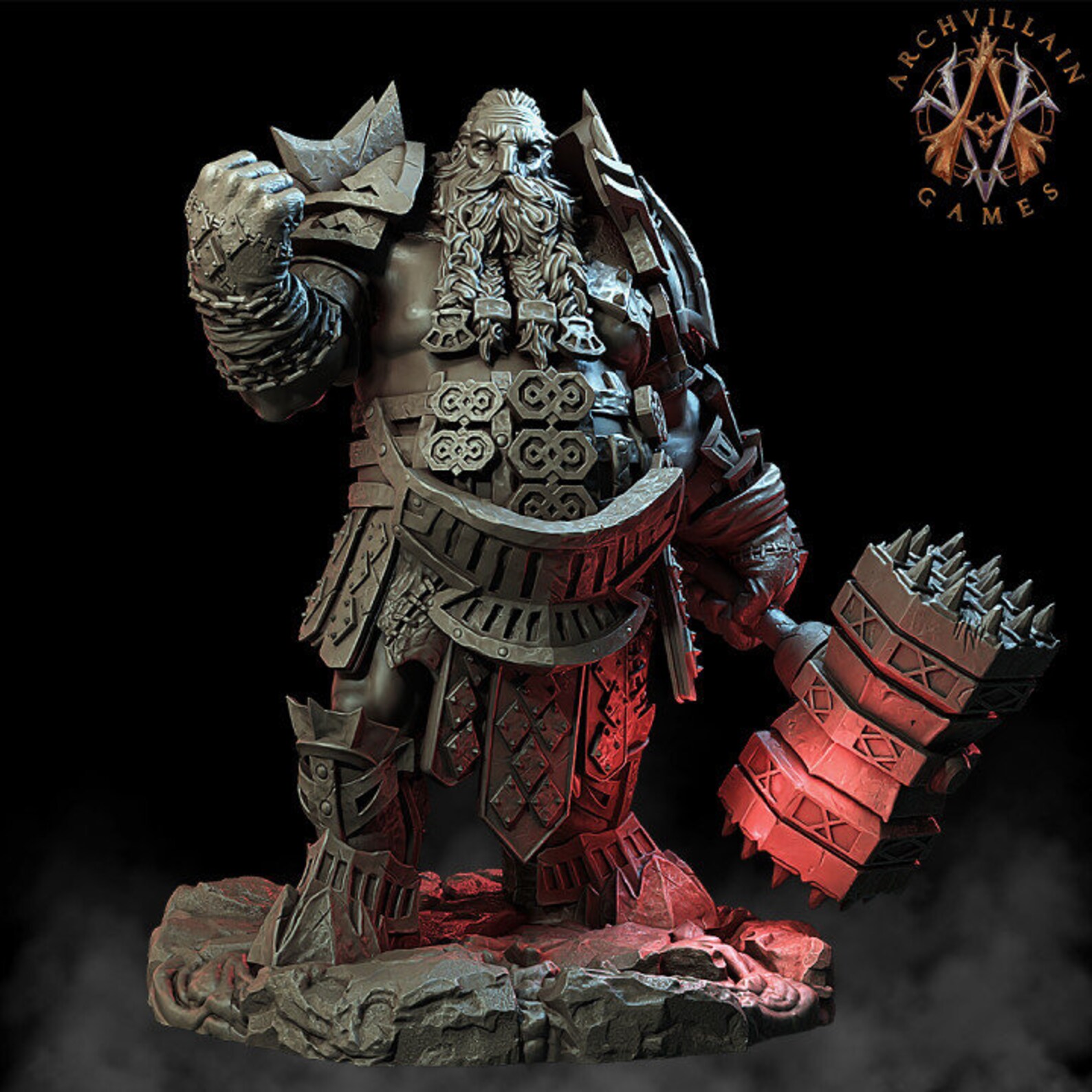 100mm Fire Giants 32mm Scale Mini D&D Warhammer 40k | Etsy