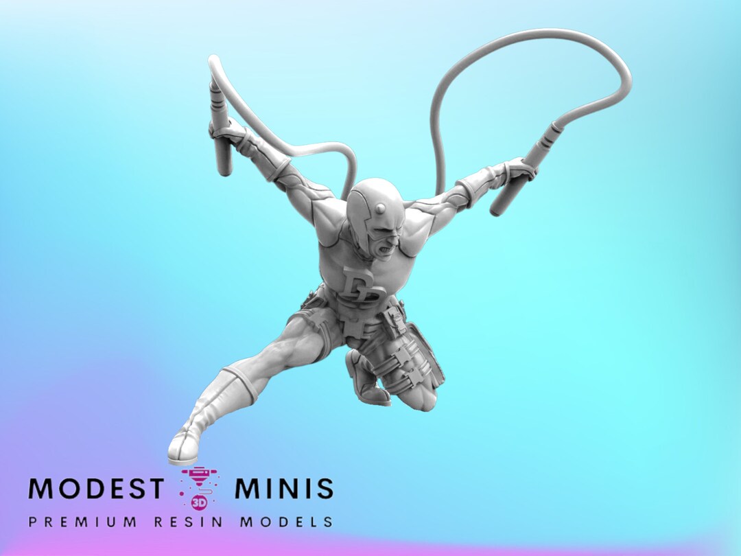 Nearsighted A - 40mm Miniature | Dnd Mini | Superhero | Trident - Etsy