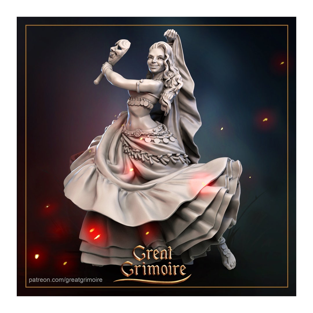 Dancer Gypsy - 32mm Scale Mini - Dnd Miniature Fantasy Fairytale ...
