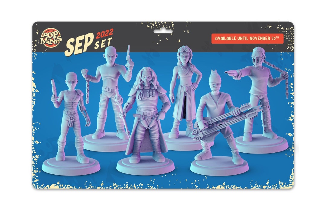 6pc Dystopian Drivers Resin 3D Printed Mini Survivor Dnd - Etsy