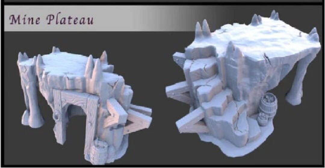 Resin Dwarf Mine Entrance 28mm 40mm Scale Wasteland Survivor Terrain ...