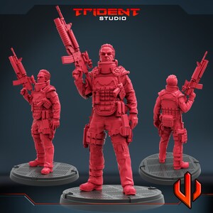 Warzone A - 40mm Miniature | Dnd Mini | Superhero | Trident - Etsy