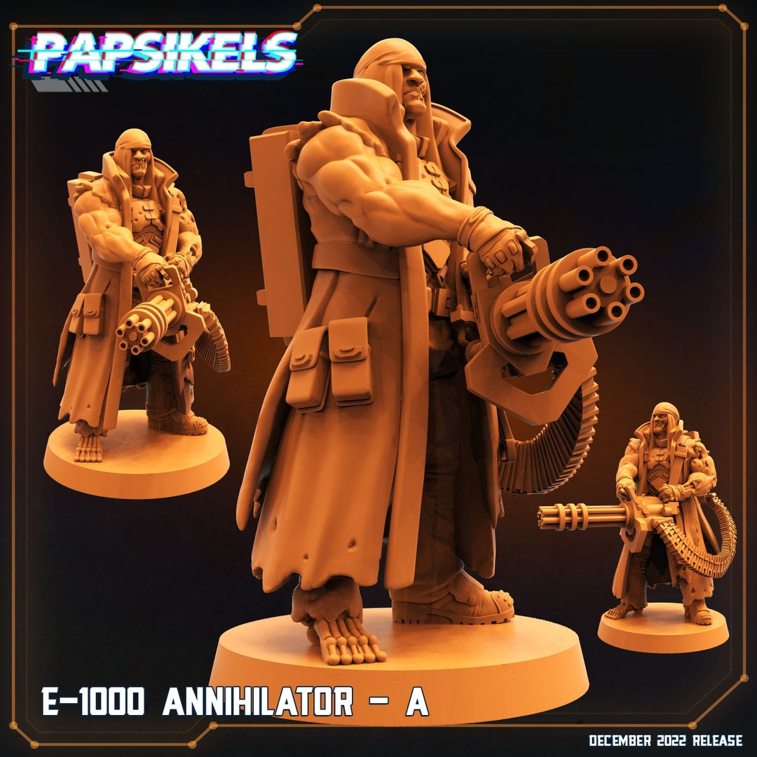 E-1000 Annihilator A Cyborg Resin 3D Print Alien Miniature RPG Sci Fi ...