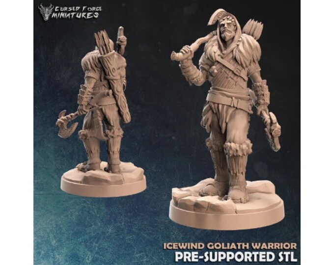 Male Goliath 32mm Scale Dnd Miniature Dungeons and - Etsy