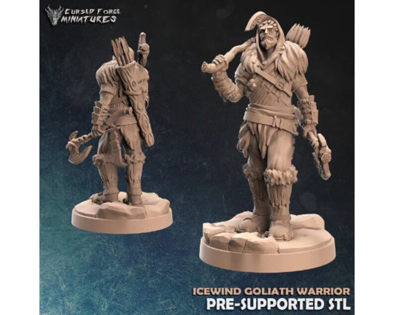 Male Goliath 32mm Scale Dnd Miniature Dungeons and - Etsy