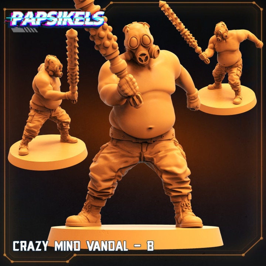 Crazy Mind Vandal B - Resin Scale Alien Miniature | RPG | Sci Fi ...