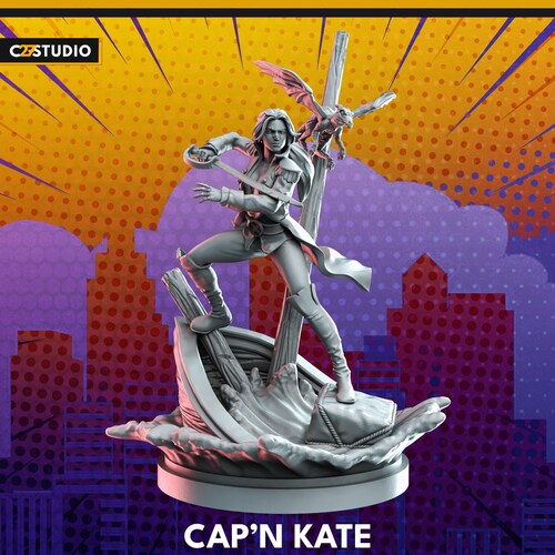 Blue Furball 40mm Scale Miniature Dnd Mini Superhero - Etsy