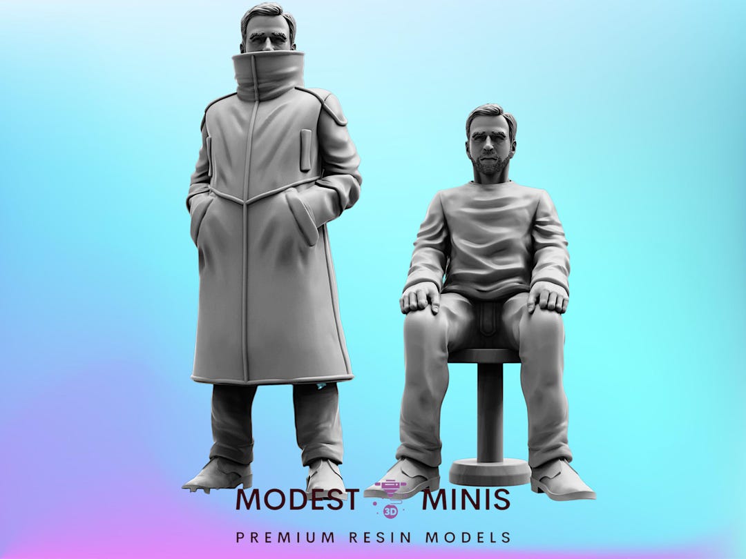 Replicant Retirement Officer 3-4 - 28mm 32mm 40mm Scale Cyberpunk ...