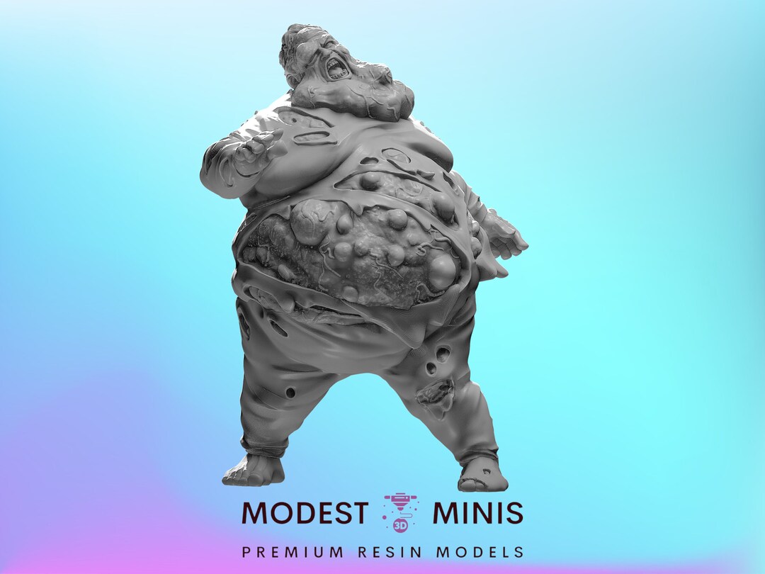 Zombie Bloated - 28mm 30mm 32mm - Wasteland | Zombicide | Walking Dead ...