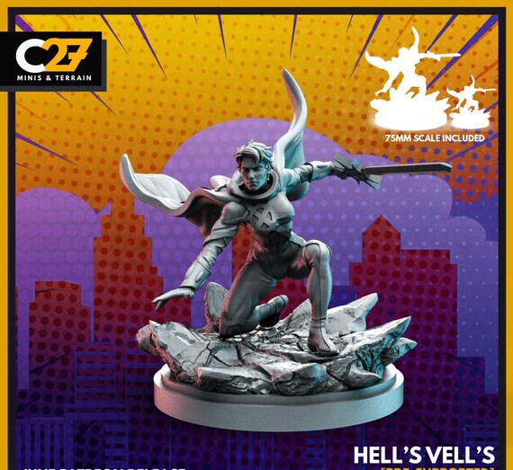 Hell's Vell's 40mm Scale Miniature Dnd Mini - Etsy