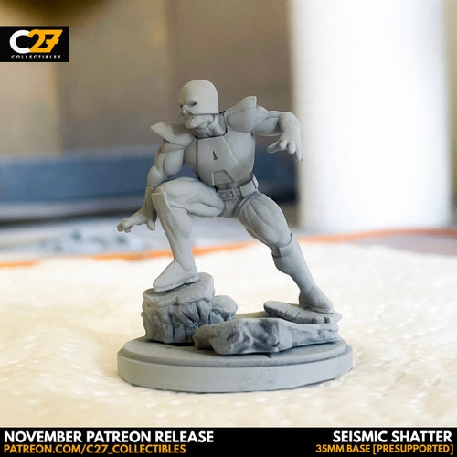 Titanium Daddy 40mm Miniature Dnd Mini Superhero - Etsy