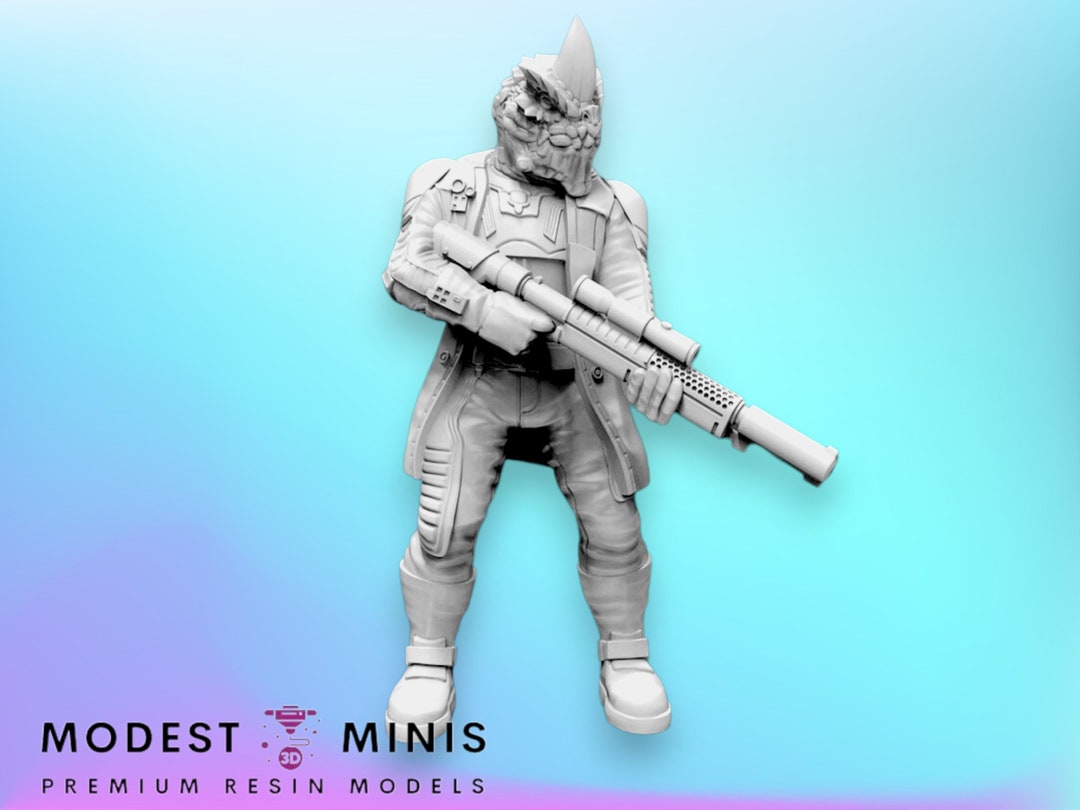 Blue Horned General Legion Scale RPG Scifi Role Playing Shatterpoint SW ...