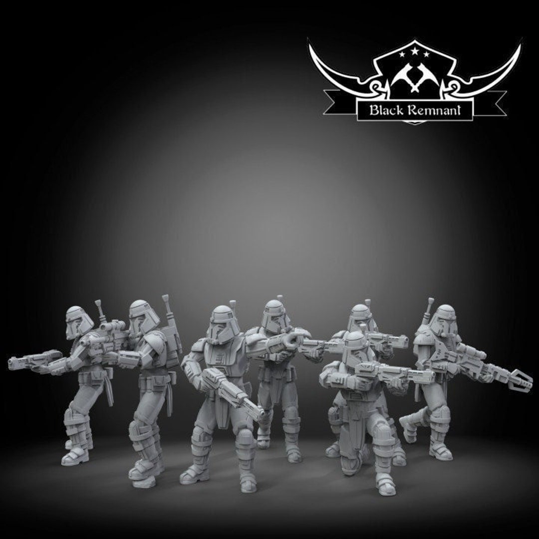 7pc Ancient Dark Commandos Legion Scale RPG Scifi Role Playing ...