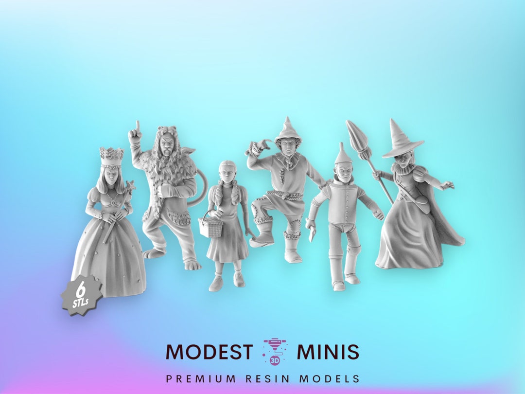 6pc Over the Rainbow | Resin 3D Printed Mini | Survivor | Dnd ...