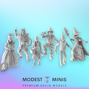 6pc Over the Rainbow | Resin 3D Printed Mini | Survivor | Dnd ...