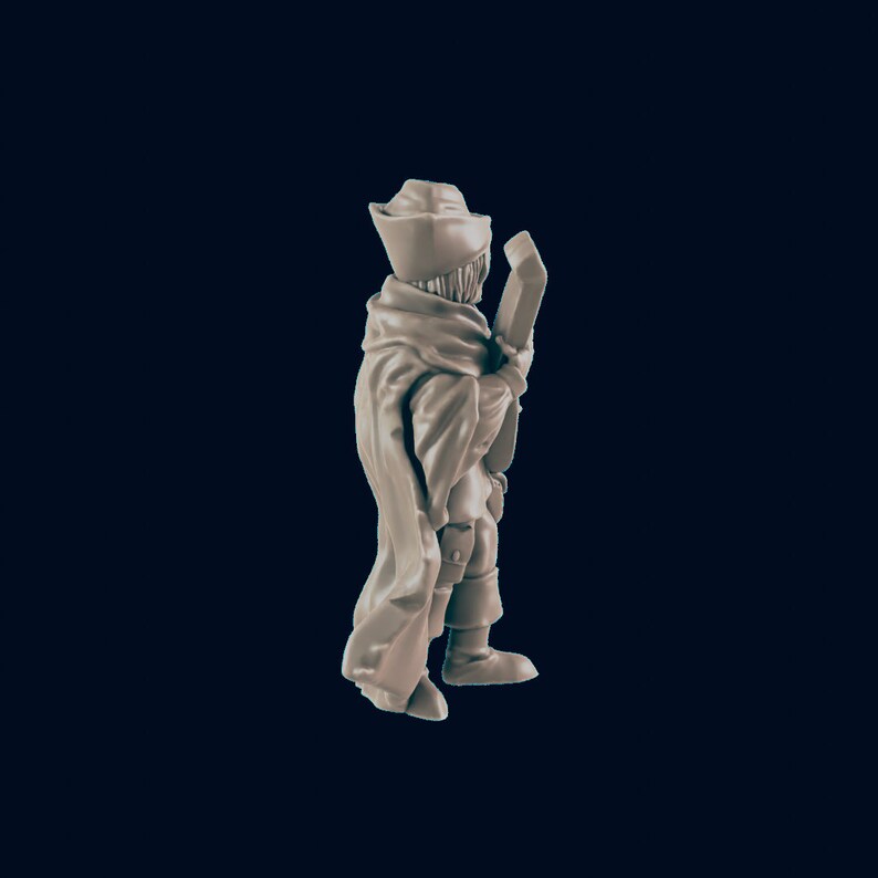 NPC Human Male Bard 3D Print Resin Scale Dnd Miniature - Etsy