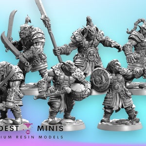 6pc Nomad Orr'ugs Orcs Set - Resin Print Dnd Miniature | Dungeons and Dragons Mini | 5E Fantasy ...