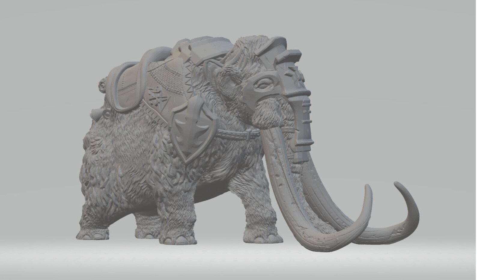 100mm Resin Mammoth 32mm Miniature Dnd Miniature Tabletop - Etsy