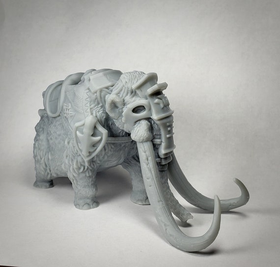 100mm Resin Mammoth 32mm Miniature Dnd Miniature Tabletop | Etsy