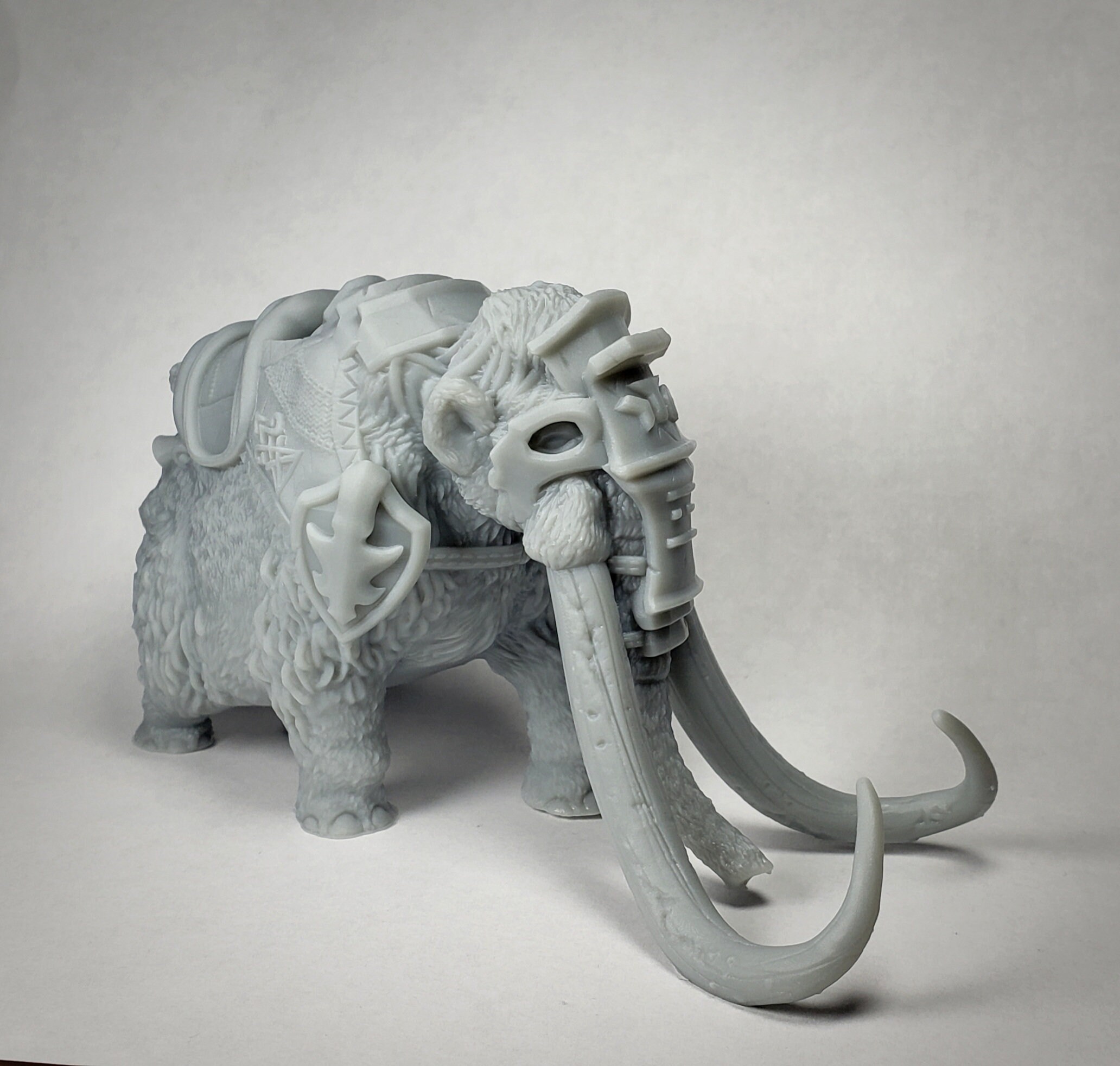 100mm Resin Mammoth 32mm Miniature Dnd Miniature Tabletop - Etsy