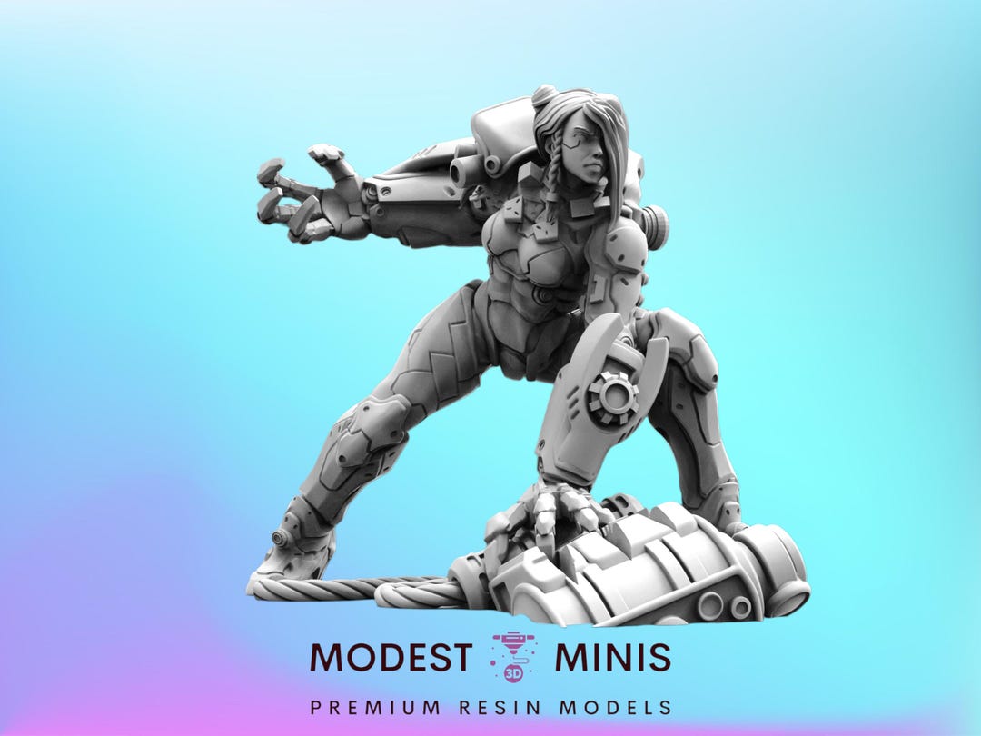 Mikhaella Female Cyber Ravager - 32mm Scale | RPG | Sci Fi | Cyberpunk ...