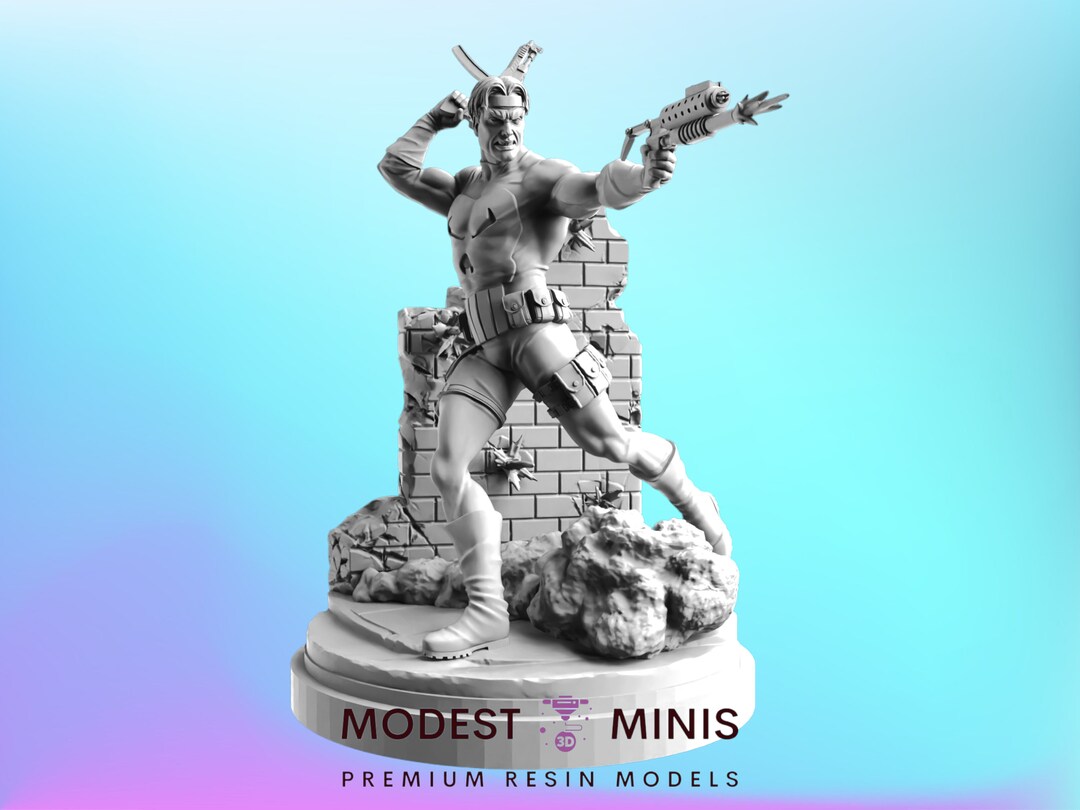 Demolition Man - 40mm Scale Miniature | Dnd Mini | Superhero Miniature ...
