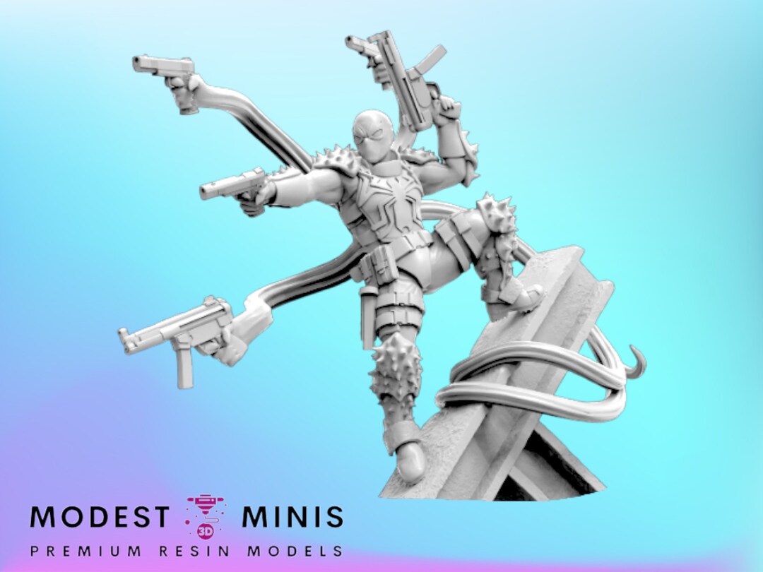 Symbiote Agent - 40mm Miniature | Dnd Mini | Superhero | Trident - Etsy ...