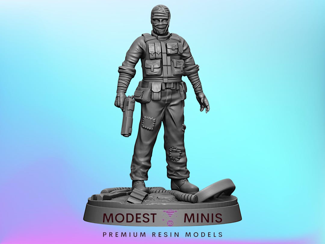 Scorched Man - 28mm 32mm 40mm Scale Badlands Miniature | RPG | Sci Fi ...