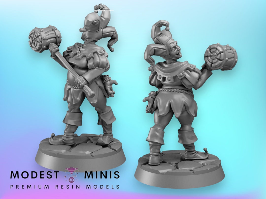 Jester - 28mm or 32mm Scale Dnd Miniature | Dungeons and Dragons Mini ...