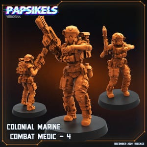 10pc Combat Medic Team - 32mm Scale Cyberpunk Miniature | RPG | Sci Fi ...