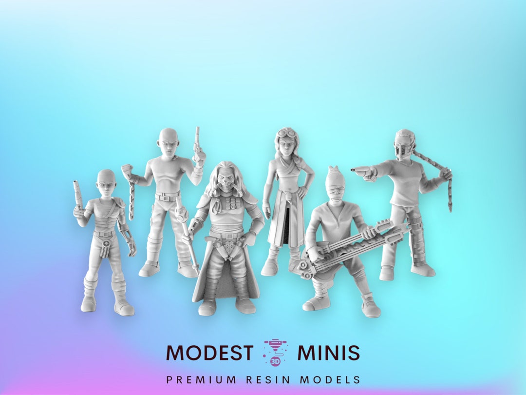 6pc Dystopian Drivers | Resin 3D Printed Mini | Survivor | Dnd ...