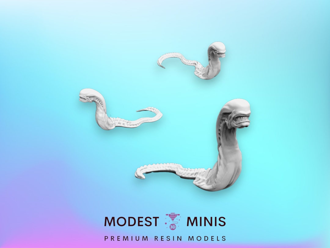 4pc Alien Belly Burster Set - 32mm Scale Alien Miniature | RPG | Sci Fi ...