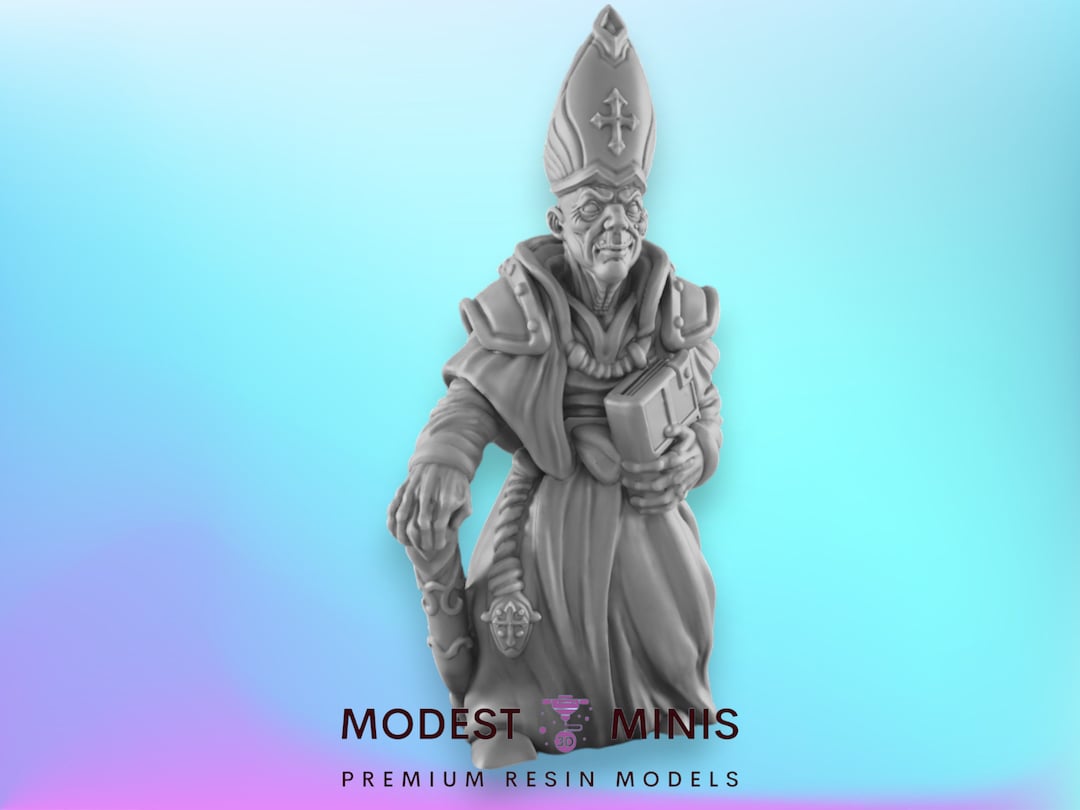 NPC Cardinal - 28mm 32mm 40mm Scale Dnd Fantasy Miniature | Dungeons ...