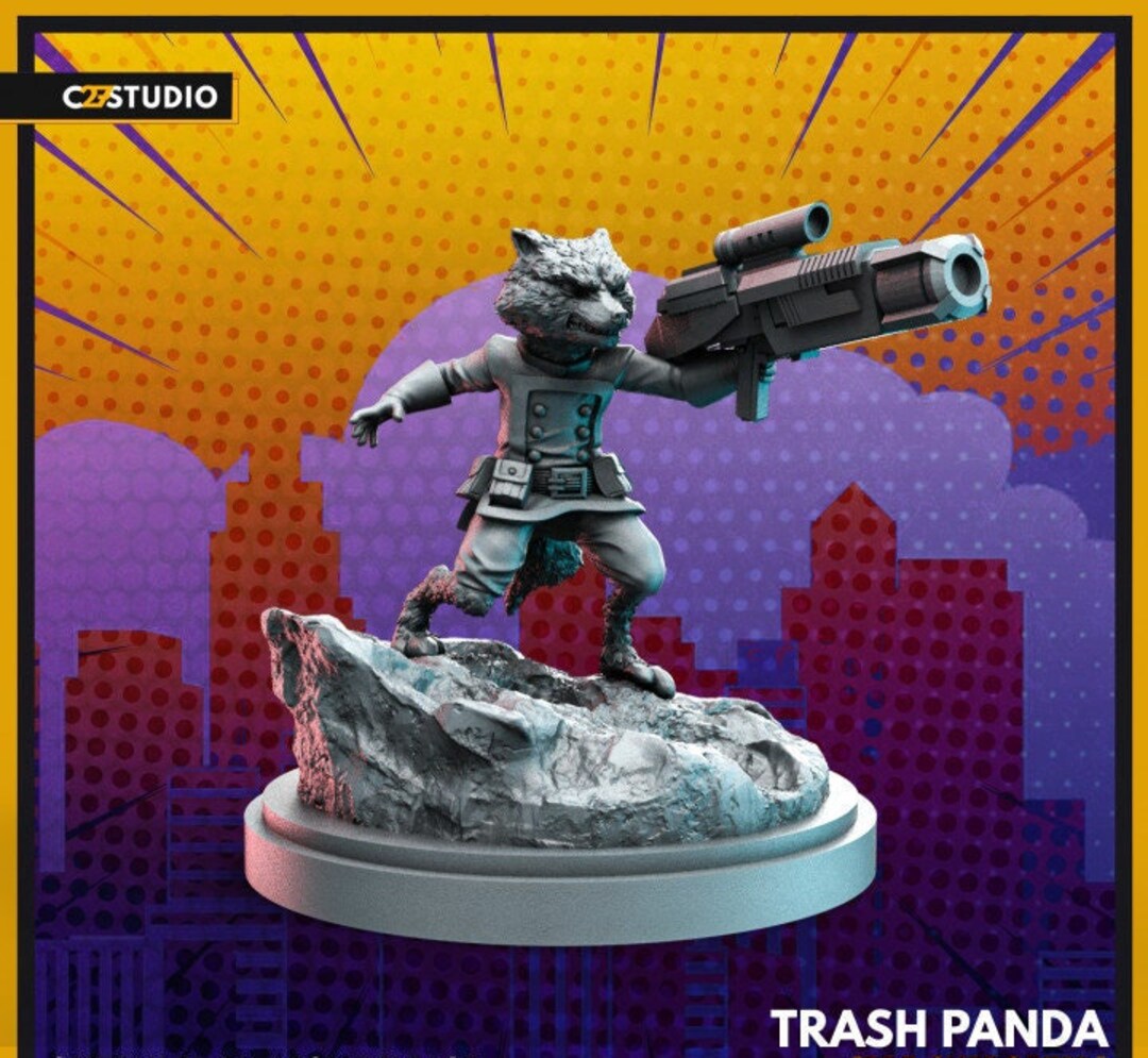 Trash Panda 40mm Crisis Protocol Miniature Dnd Mini - Etsy