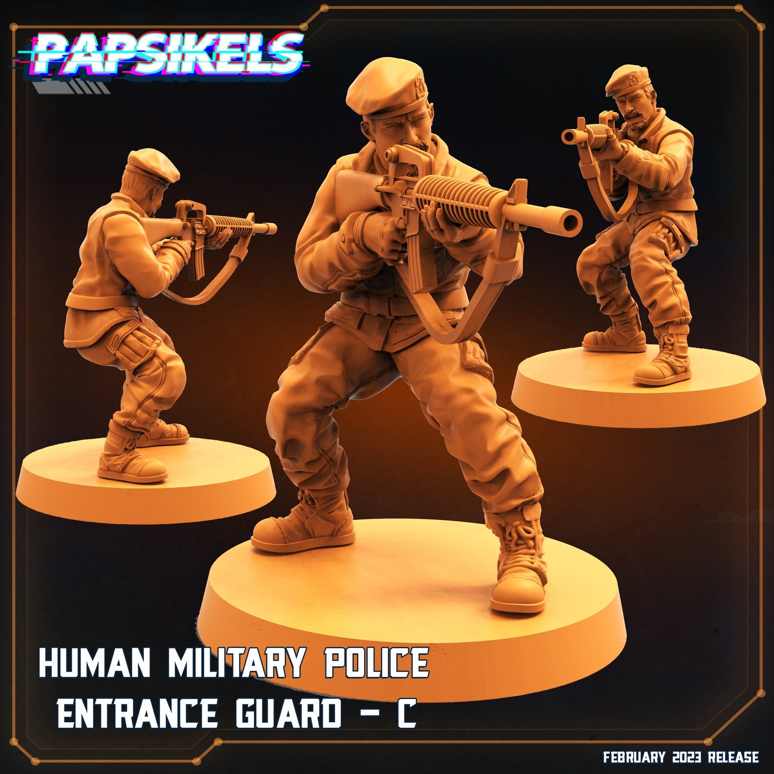 Military Police Entrance Guard C Resin 3D Print Alien Miniature RPG Sci ...