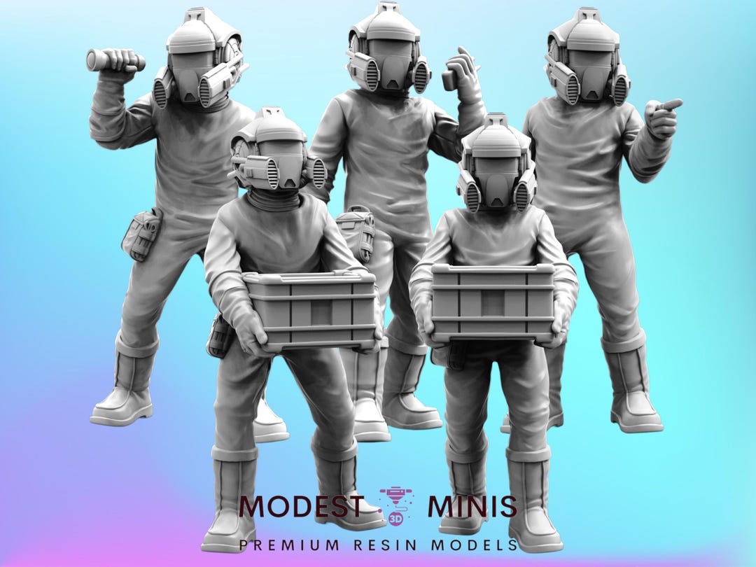 Protein Farmer Set - 28mm 32mm 40mm Scale Cyberpunk Miniature | RPG ...