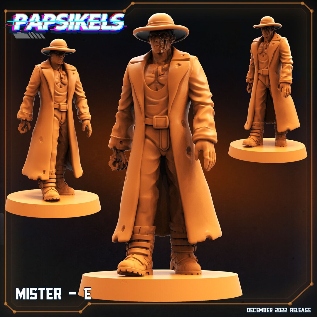 Mister E Cyborg - Resin 3D Print Alien Miniature | RPG | Sci Fi ...